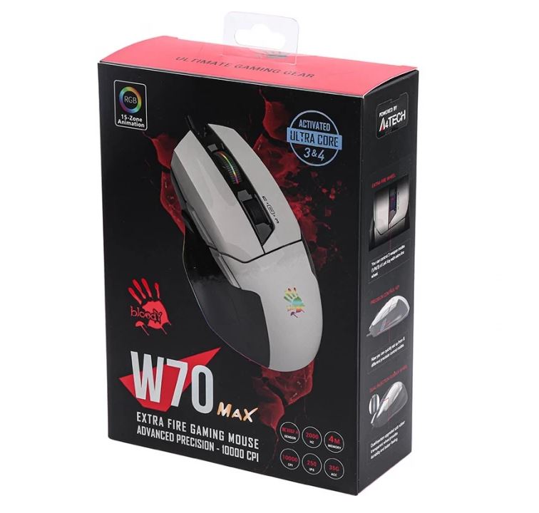 Обзор A4TECH W70 MAX. Проводная геймерская мышка с высокой чувствительностью для самых быстрых ...