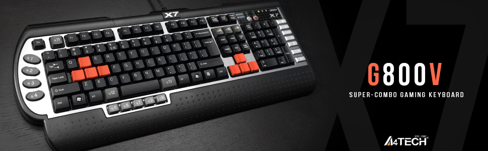 Обзор A4TECH X7-G800V. Проводная игровая клавиатура с устойчивостью к ...