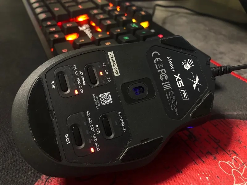 Обзор A4TECH X5 PRO. Проводные киберспортивные мыши с очень чувствительным сенсором и RGB-подсветкой